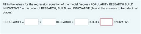 Solved Regress Popularity Research Build Innovative