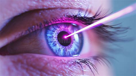 Close Up Of Laser Eye Surgery Procedure For Enhanced Vision Correction
