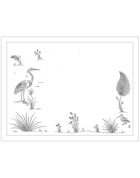 Chasse Placemat Pattern NoËl Paris