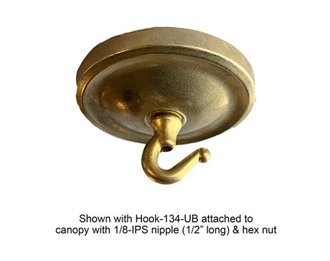 Solid Brass Ceiling Hook