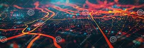 Colorful And Abstract Routes Crisscross A Stylized Map Symbolizing Enhanced Connectivity For