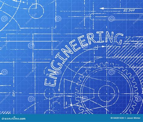 Engineering Blueprint Background