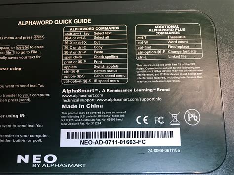 AlphaSmart NEO Portable Word Processor Grelly USA