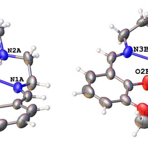 Perspective View Of The Two Molecules In The Asymmetric Unit Of