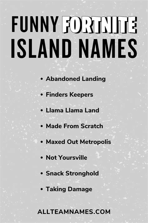 444 Unique Fortnite Group Chat And Island Names Categorized