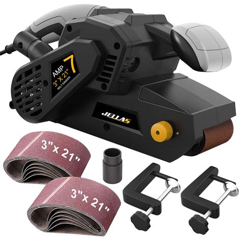 Jellas Electric Belt Sander 3√ó21 Inch 7amp Woodworking Tool