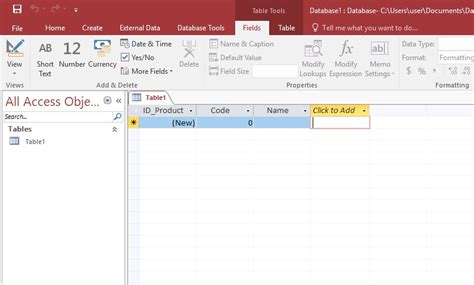 Databases Creating A Database In Microsoft Access 2016 Creating A