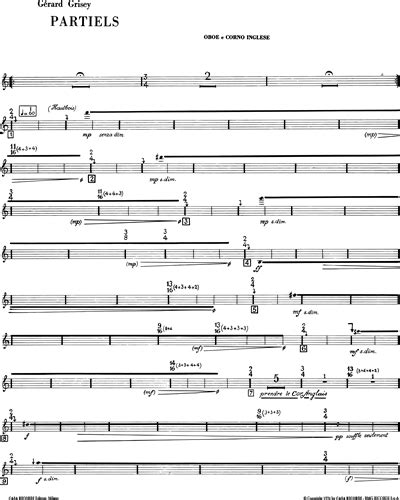 Partiels Sheet Music By Gérard Grisey Nkoda