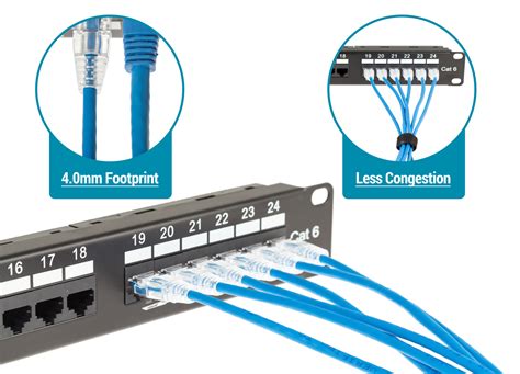 10ft Black Cat6 Slim Ethernet Patch Cable Utp 28 Awg Low Profile Boot