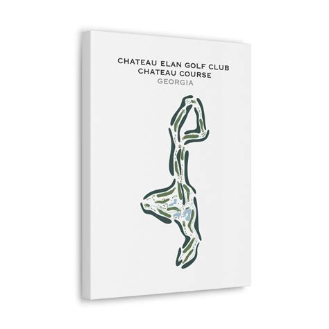 Buy The Best Printed Golf Course The Chateau Elan Golf Club Chateau