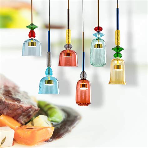 Vintage Colored Glass Pendant Light Shop Labpiecesign Labpiecesign
