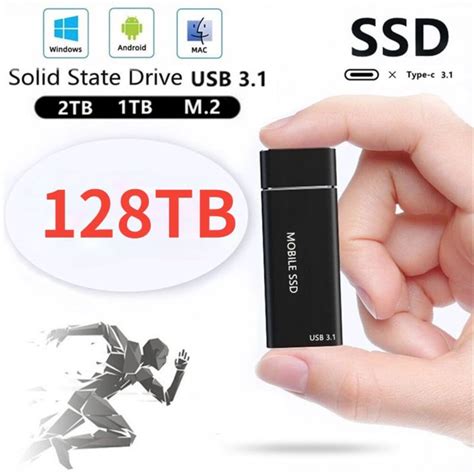 หนวยความจำภายนอก SSD โซลดสเตทไดรฟพกพา TB TB TB TB TB TB USB ฮารดไดรฟแบบ C