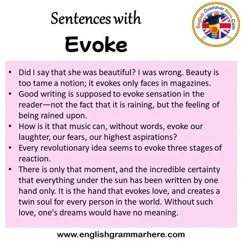 Sentences With Evoke Archives English Grammar Here