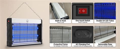 Mosiller Electric Bug Zapper 3000v High Voltage Indoor