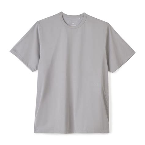 Y3 Logo T Shirt Men Grey Flannels