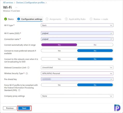 Create A Wi Fi Profile In Intune A Step By Step Guide