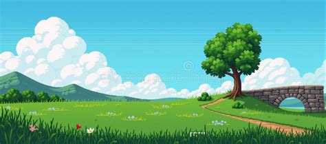 Pixel Art Grass Background Stock Illustrations 2 371 Pixel Art Grass Background Stock