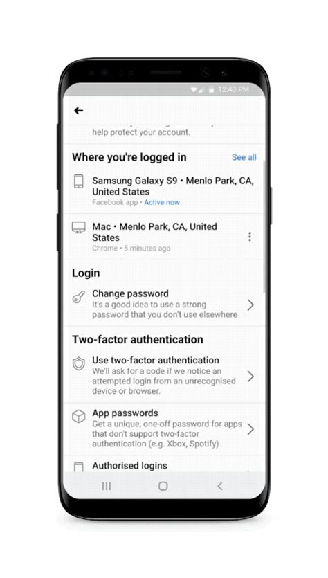Facebook Adds Option For Android Ios Users To Login Via Security Key