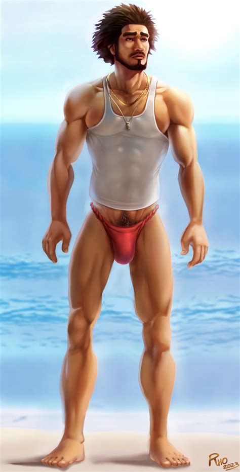 Rule 34 Abs Bara Beach Beard Biceps Big Bulge Clothing Fundoshi