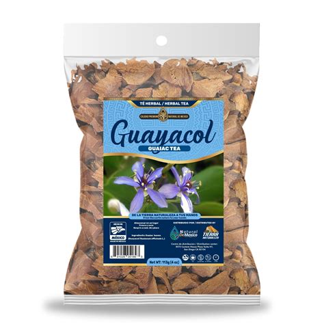 Guayacol Té Herbal 113g 4 Oz Guaiac Herbal Tea 113g 4 Oz Tierra