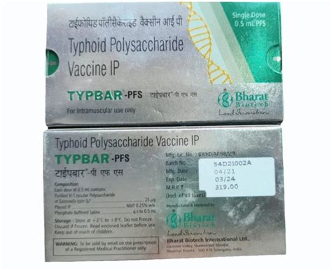 Typhoid Polysaccharide Vaccine 25 Mcg At ₹ 250piece In Saharanpur Id 2851924035873