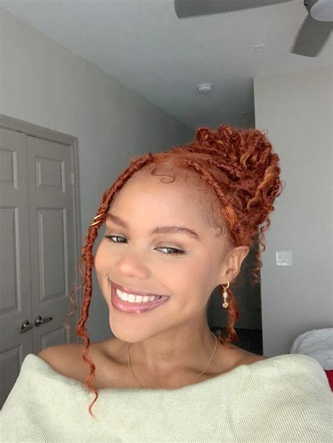Ginger Faux Locs Red Brown Hair Hair Styles Red Hair