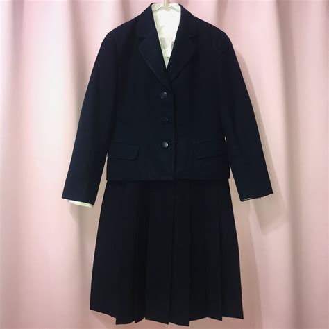 制服市場 茨城県 茨城県立土浦第二高等学校ブレザーとジャンスカ冬服セット標準乃木坂丈小さめサイズ★送料込