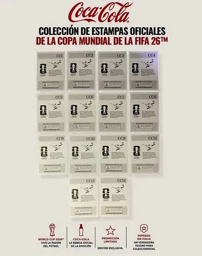 Set Completo De 14 Estampas Coca Cola Mundial 2026 Panini Mercadolibre