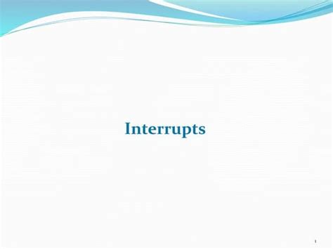 Interrupts Of 8086 Pptx
