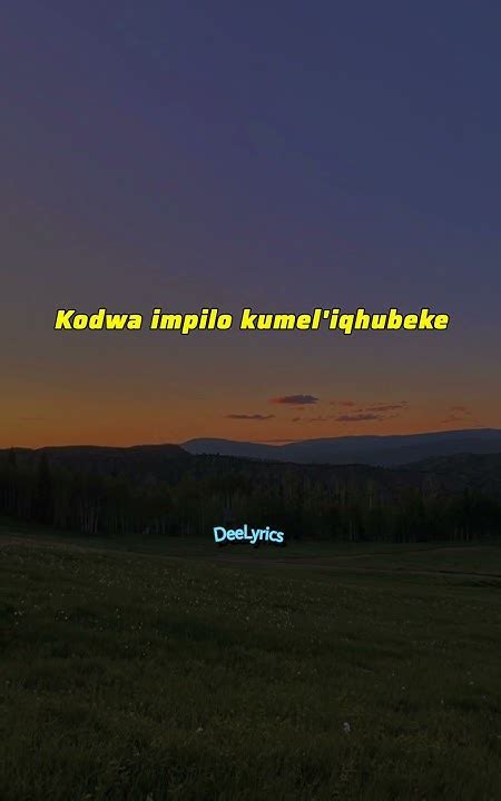 Impilo Sjava Lyrics Youtube