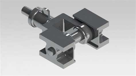 Steam Engine Crosshead Stl Step Iges Solidworks 3d Cad Model