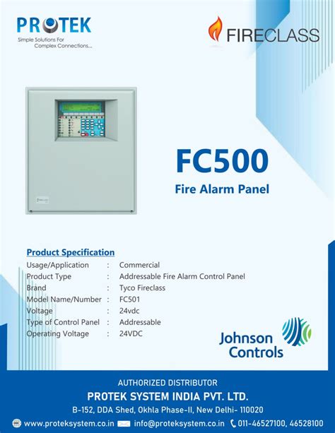 Fireclass Fc500 Fire Alarm Panel Protek System India Pvt Ltd