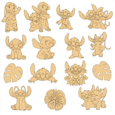 🎬 Lilo And Stitch Vectors For Laser Cutting・ 3d File For Cnc Machining