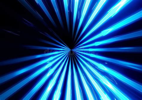 Abstract Background Of Radial Rays Shining In The Dark Stock