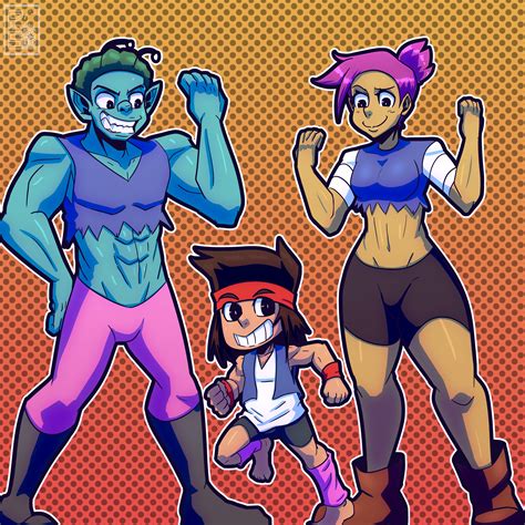 A Pic I Drew Of Ko Rad And Enid Rokko