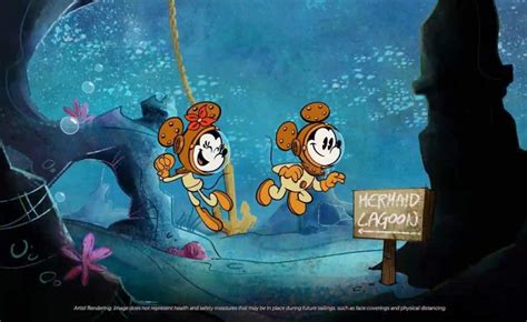 Video Ride The Aquamouse Disneys First Attraction At Sea On Disney Wish Cruise Ship Wdw
