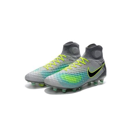 New 2016 Nike Magista Obra Ii Fg Acc Soccer Cleats Grey Blue Black