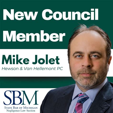 Sbm Negligence Law Section On Linkedin Thank You Mike Jolet Of Hewson And Van Hellemont Pc For
