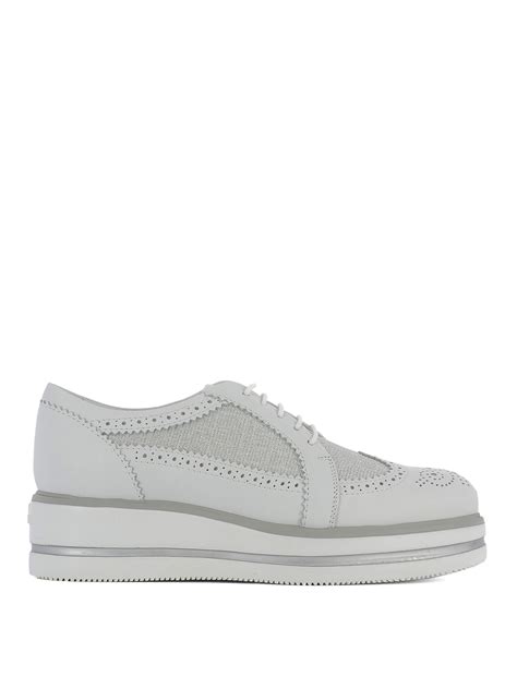 Hogan Route H323 Lace Ups White Women Hxw3230x670fq70906