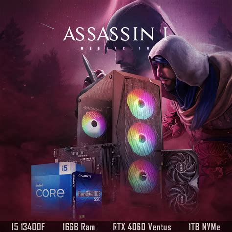 Assassin 1 Intel Core I5 13400f Rtx 4060 16gb 1tb Nvme