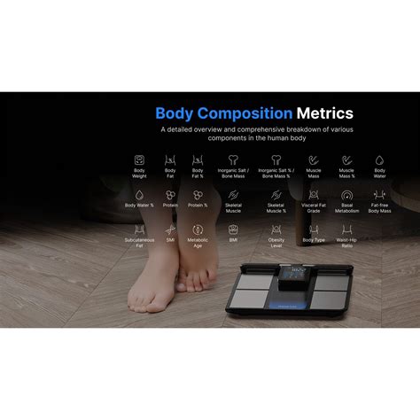 Renpho Morphoscan Intelligent Smart Body Scale Black