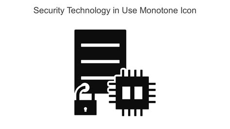 Security Technology In Use Monotone Icon In Powerpoint Pptx Png And