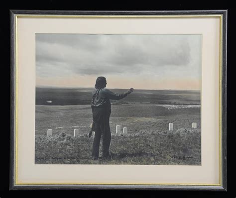 Fine Framed Colorized L A Huffman Photo Of Custer Poulin Auctions