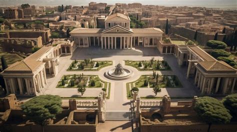 Vista De Los Antiguos Edificios Romanos Foto Gratis