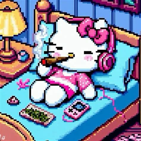 Hello Kitty Is Smoking A J In 2025 Hello Kitty Hello Kitty Pictures
