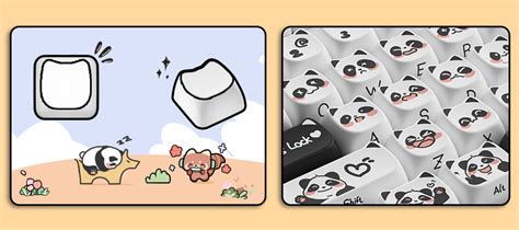 Panda Mao Keycap Set 142 Key Akko Official Global Site
