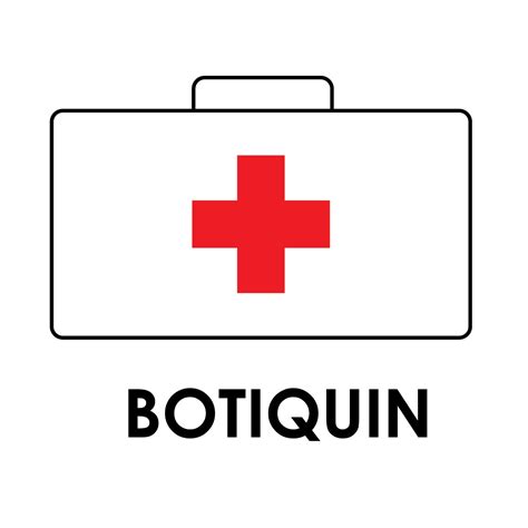 Señal Informativa Botiquín En Color Blanco Y Rojo Impresa Sobre