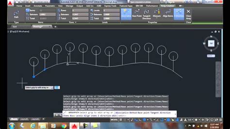 Autocad I 12 20 Path Array Alignment Controls Youtube