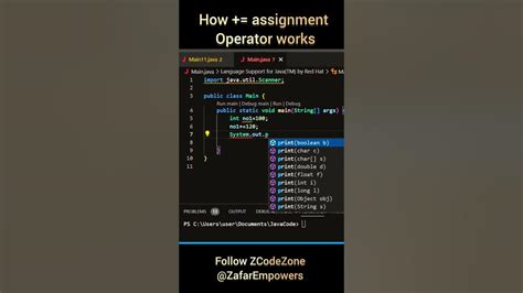 this is how assignment operator works subscribe zafarempowers java