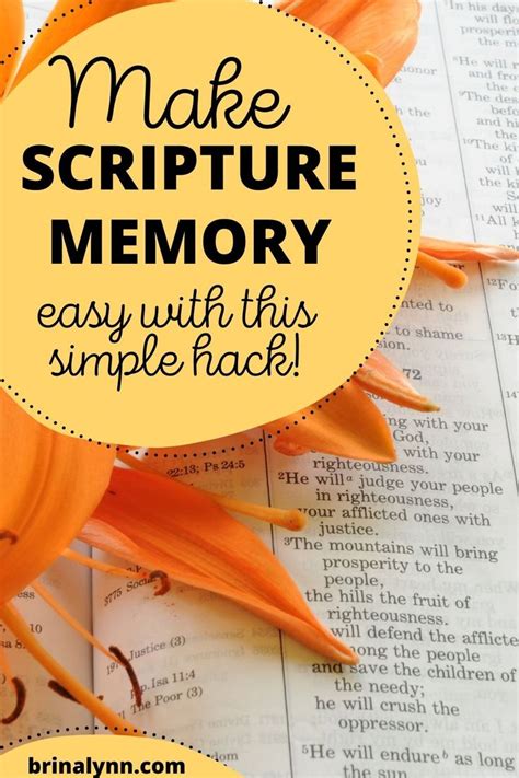 Make Scripture Memory A Snap With This Simple Hack Bible Verse